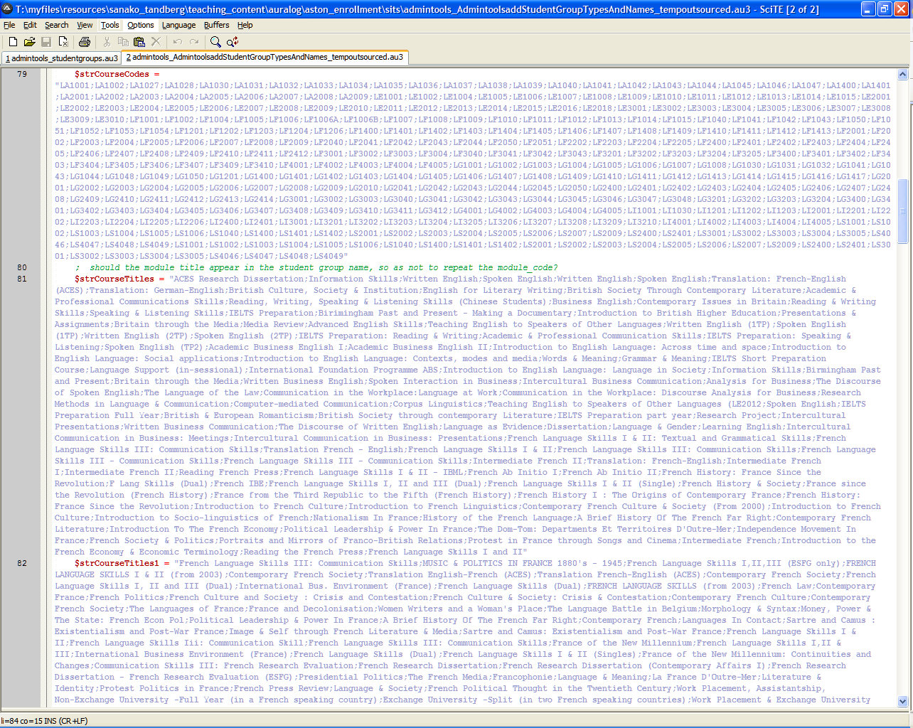 Automating Auralog Tell-Me-More with AutoIt. Presentation at EUROCALL ...
